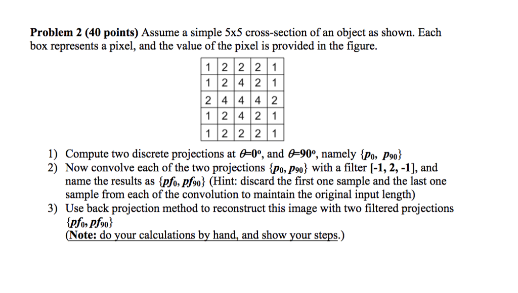 Solved Problem 2 40 Points Assume A Simple 5x5