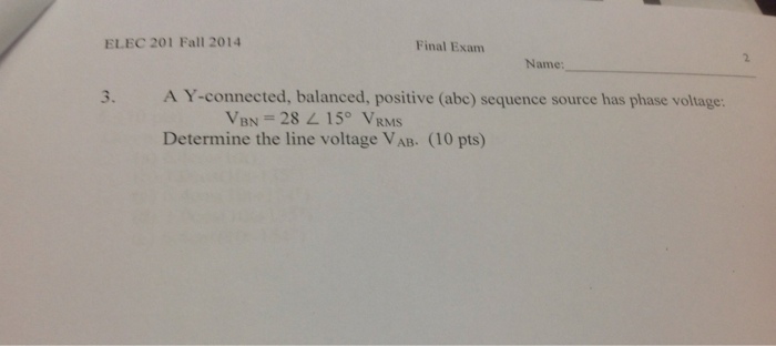 Solved A Y Connected Balanced Positive Abc Sequence