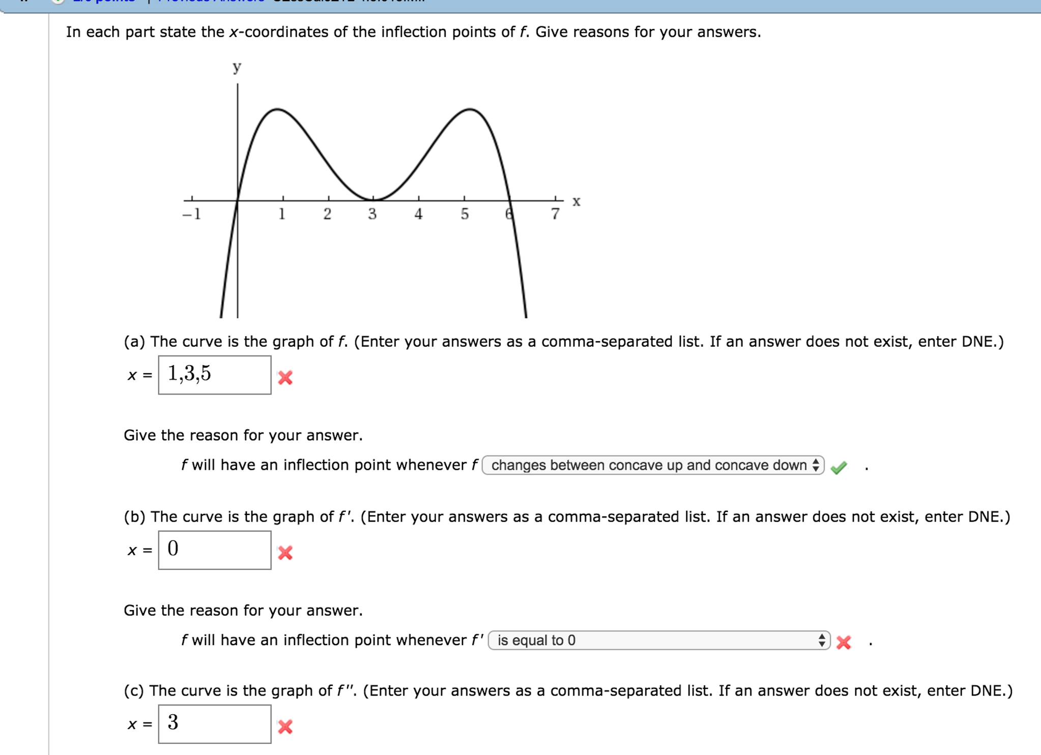 Solved In Each Part State The X Coordinates Of The