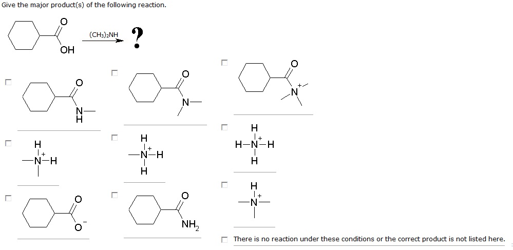 Solved Give The Major Products Of The Following Reaction