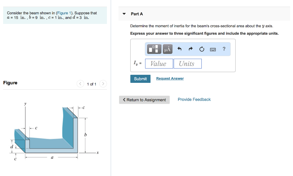 Solved Consider The Beam Shown In Figure 1 Suppose That