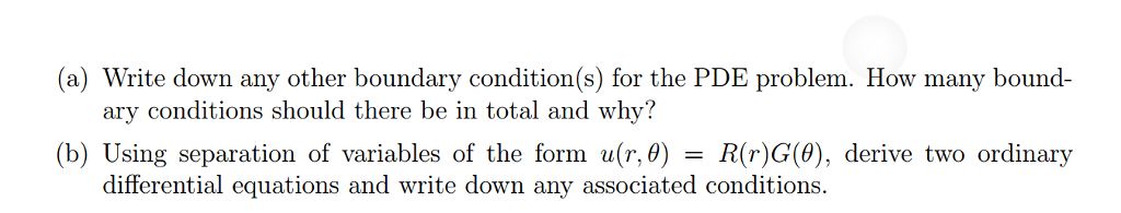 Solved 2 Laplaces Equation Onm An Anmuluis Starting With