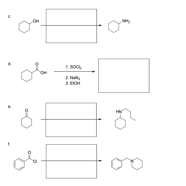 Solved 2 Provide The Missing Starting Material Reagents