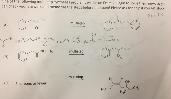 Solved These Are Multi Step Synthesis Problems For Organic