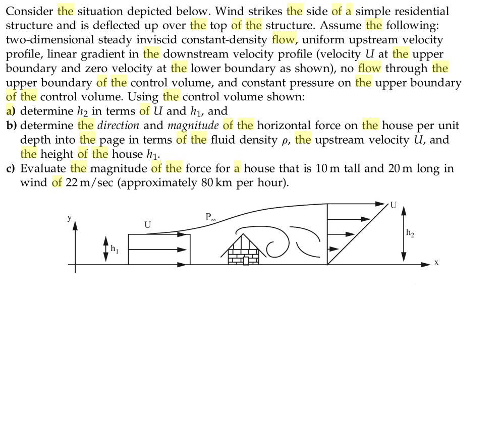 Solved Consider The Situation Depicted Below Wind Strikes