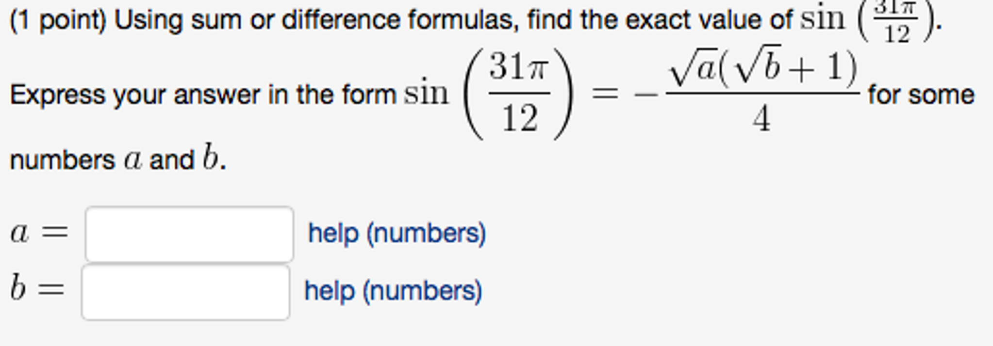 Solved Using Sum Or Difference Formulas Find The Exact