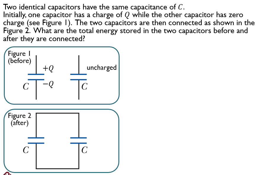 Solved Two Identical Capacitors Have The Same Capacitance Of