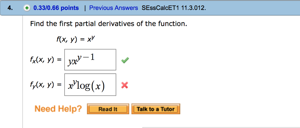 Solved Find The First Partial Derivatives Of The Function