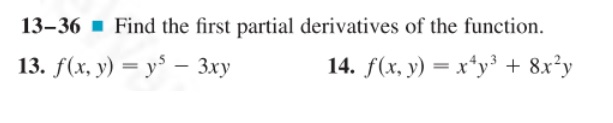 Solved Find The First Partial Derivatives Of The Function