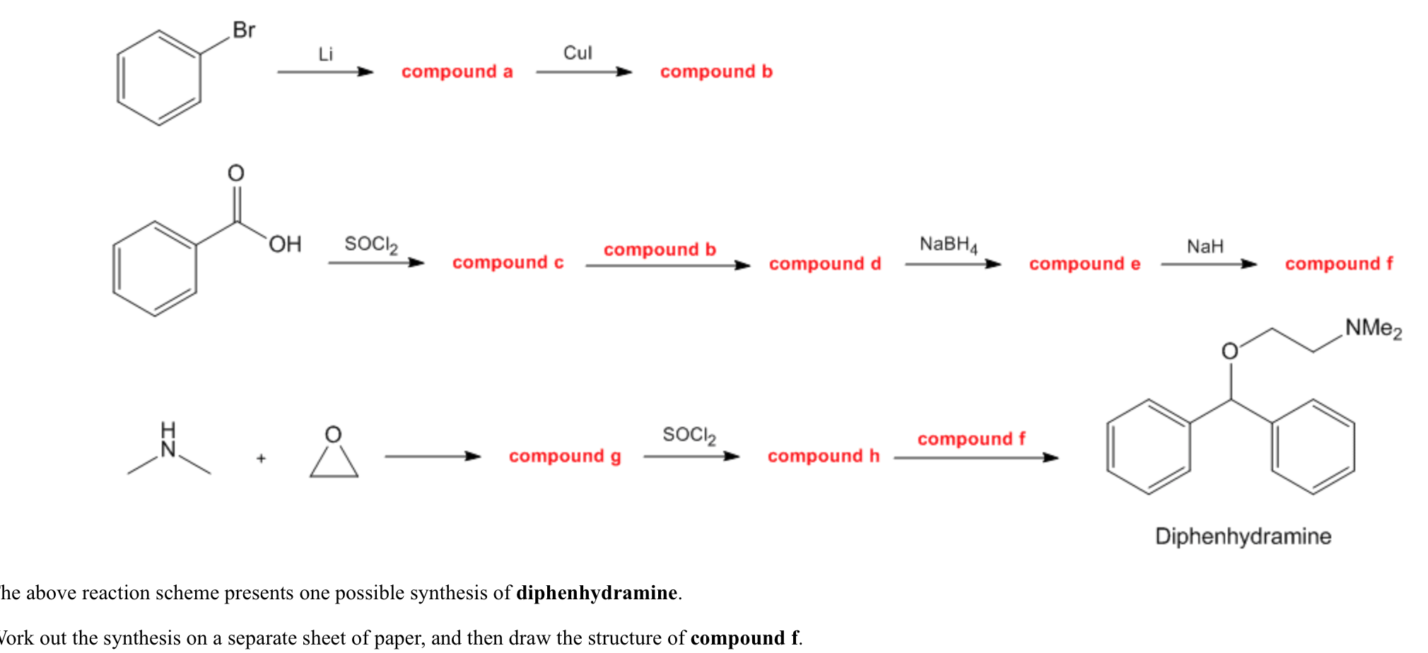 Solved The Above Reaction Scheme Presents One Possible