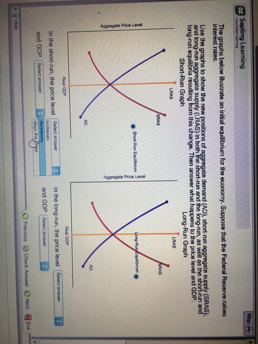 Solved The Graphs Below Illustrate An Initial Equilibrium