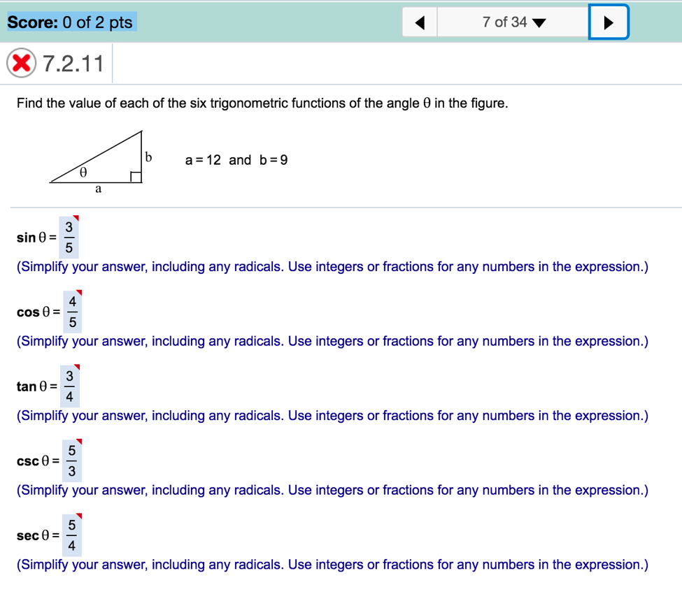 How To Find The Values Of The Six Trigonometric Functions Slide Course