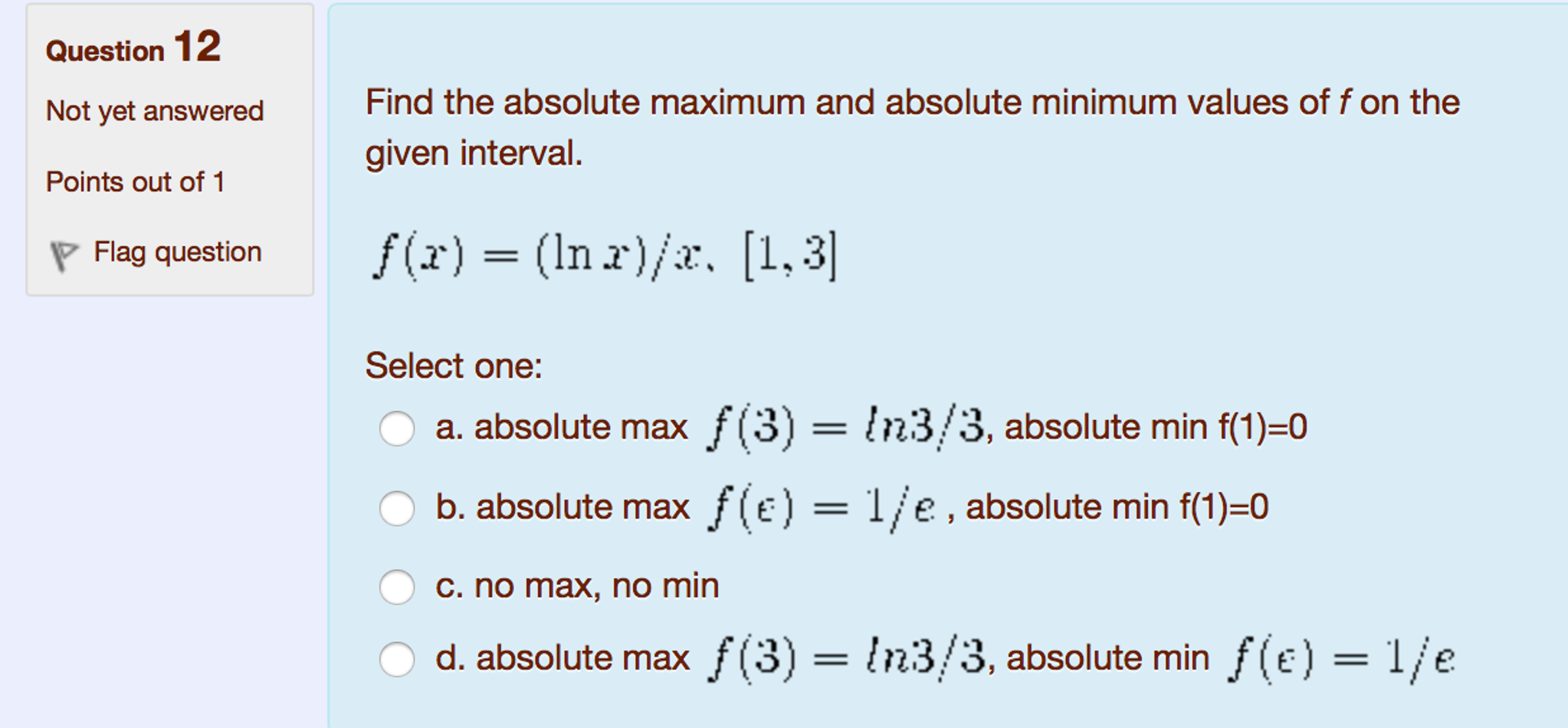 Solved Find The Absolute Maximum And Absolute Minimum Values