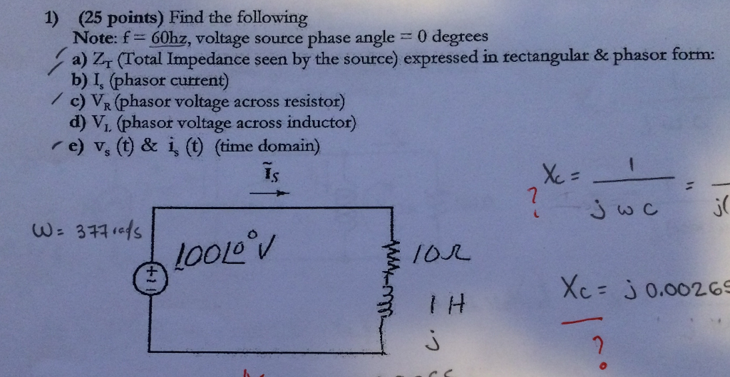 Solved Find Zt Total Impedance Seen By The Source