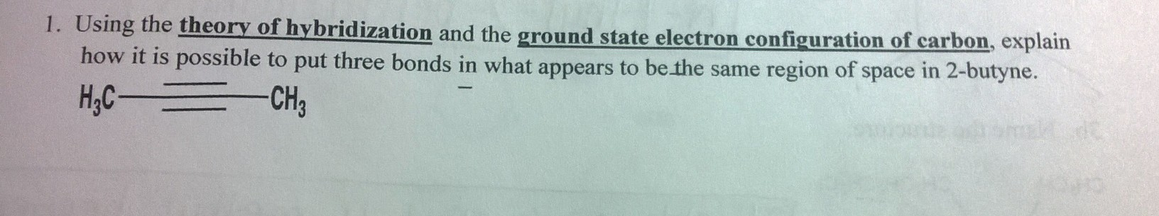 Solved Using The Theory Of Hybridization And The Ground