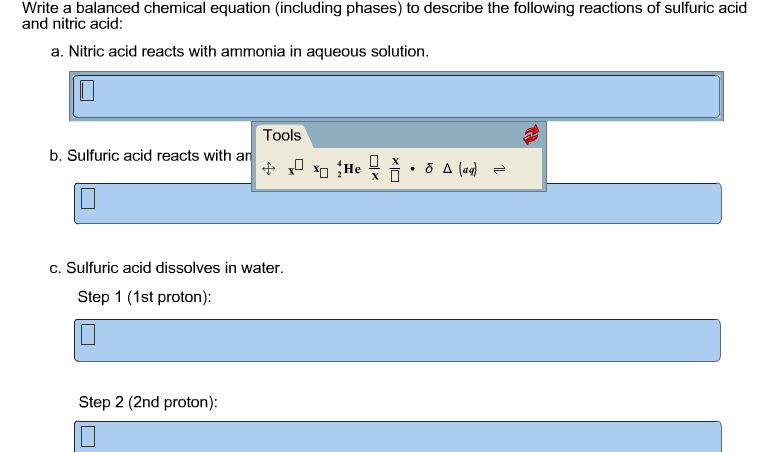 Solved Write A Balanced Chemical Equation Including Phases