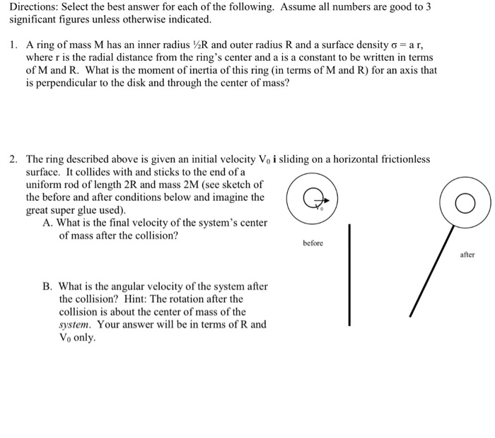 Solved Directions Select The Best Answer For Each Of The