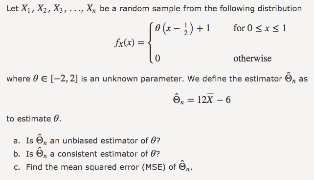 Let X1 X2 X3 Xn Be A Random Sample From The