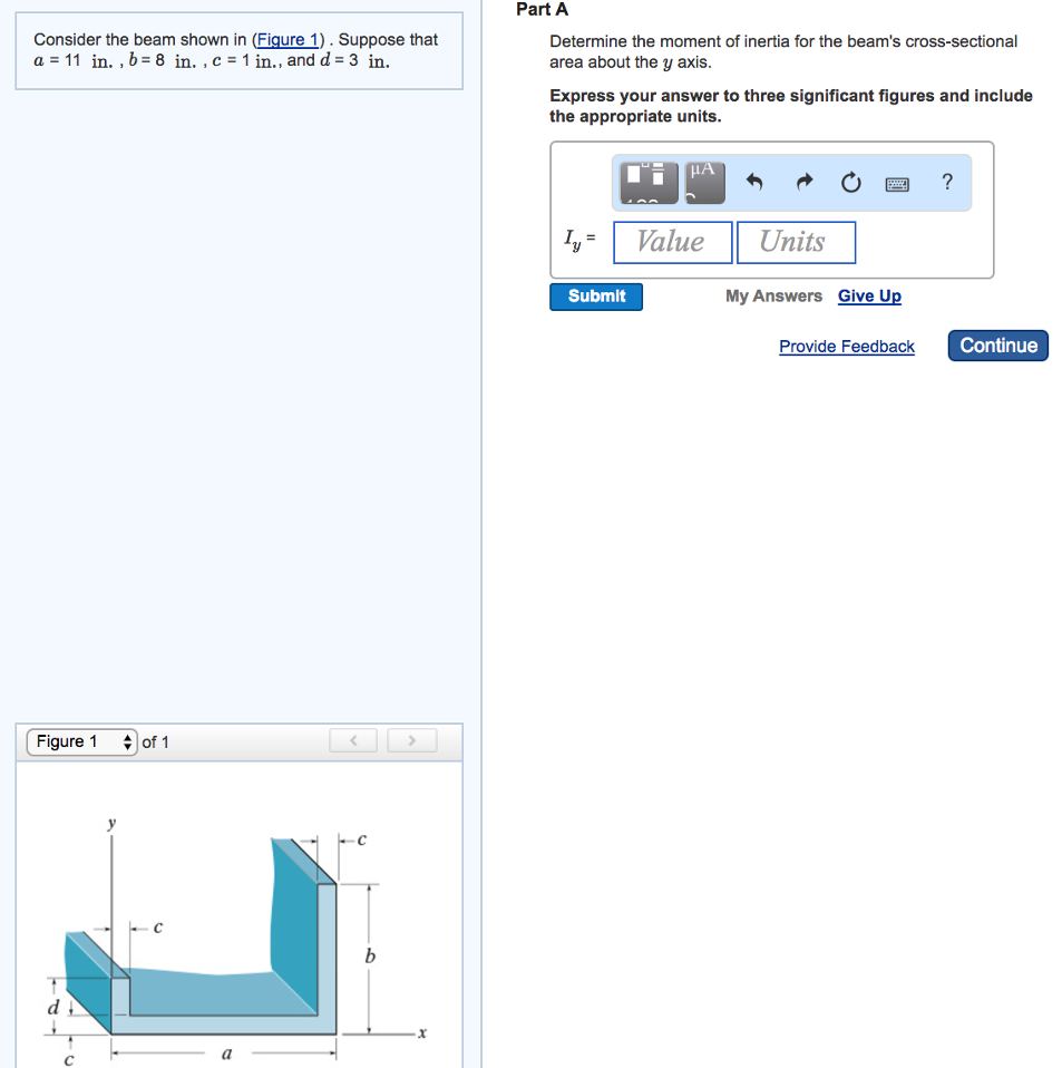 Solved Consider The Beam Shown In Figure 1 Suppose That A