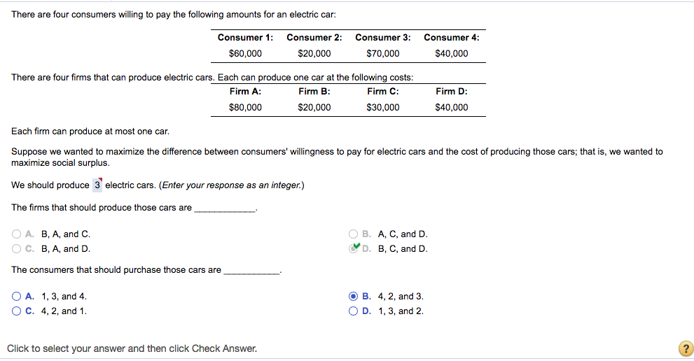 Solved There Are Four Consumers Willing To Pay The Following