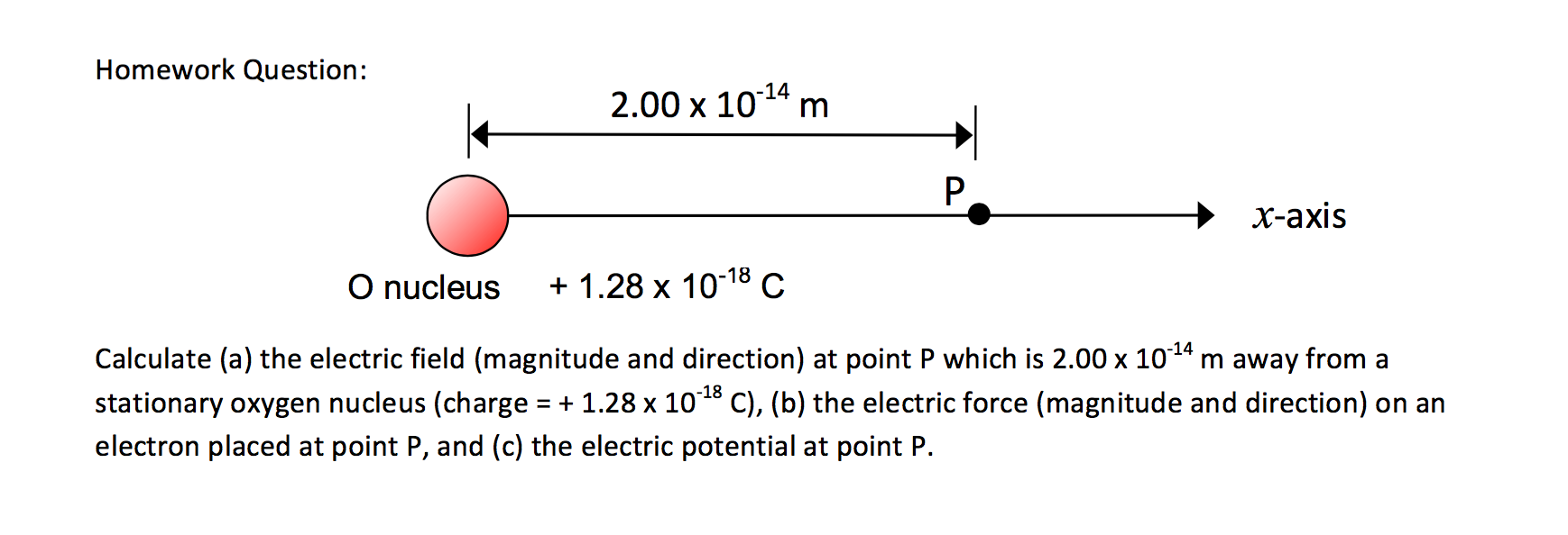 Solved Calculate A The Electric Field Magnitude And