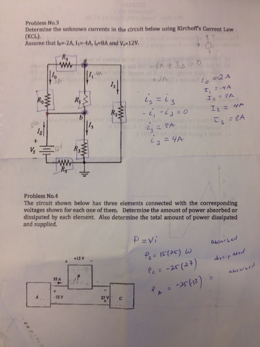 Solved Determine The Unknown Currents In The Circuit Below