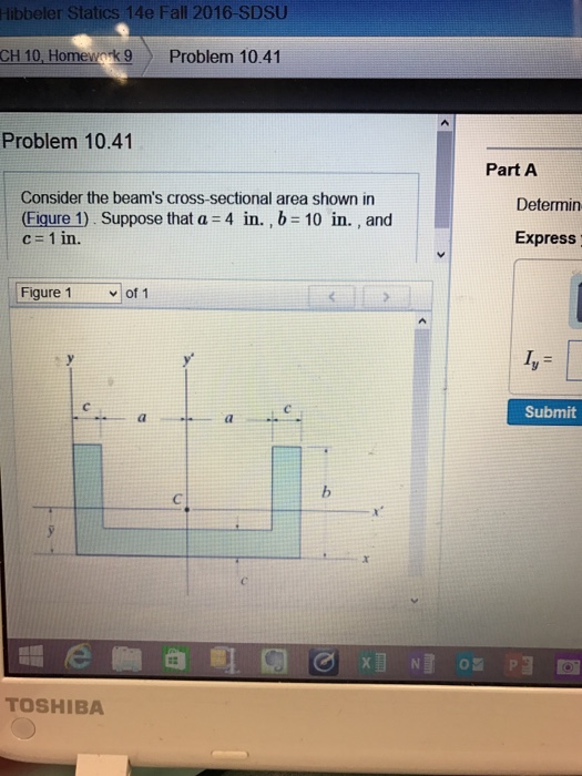 Solved Hibbeler Statics 14e Fall 2016 Sdsu Ch 10 Homewark 9