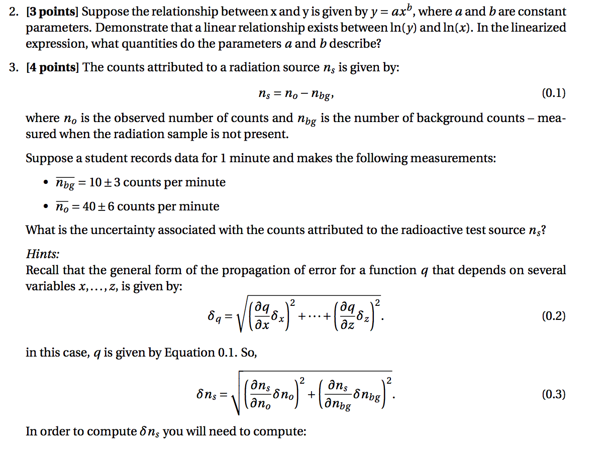 Solved Suppose The Relationship Between X And Y Is Given By