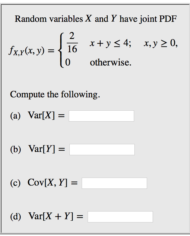 Solved Random Variables X And Y Have Joint Pdf 2 0