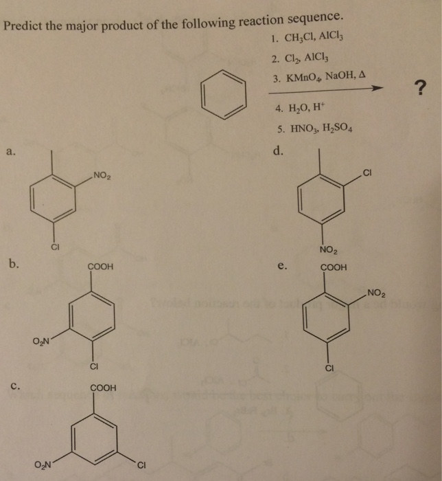 Solved Predict The Major Product Of The Following Reaction