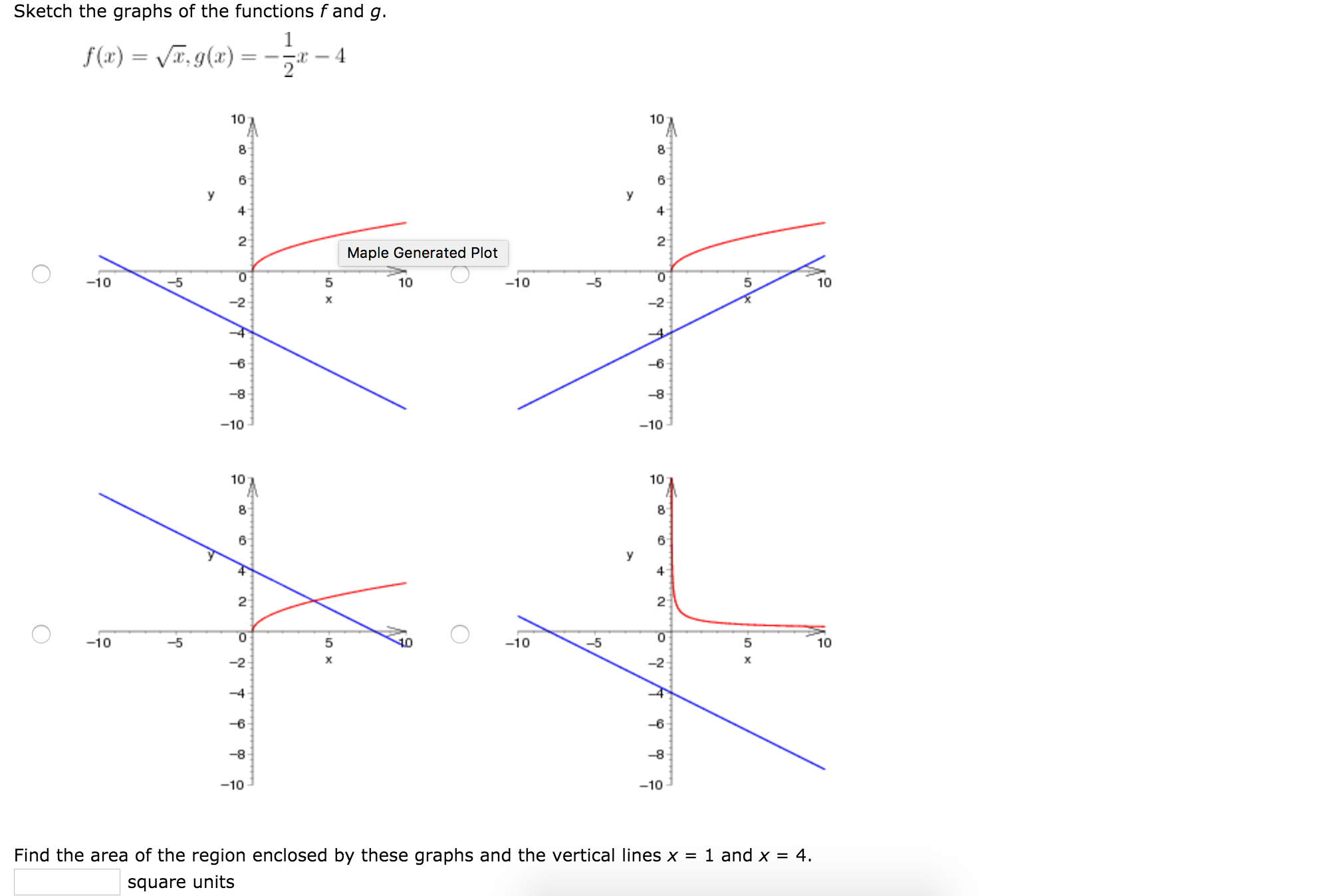 Solved Sketch The Graphs Of The Functions F And G Fx