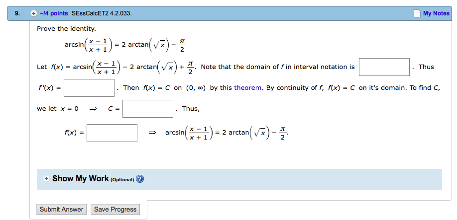 Arctan Identity