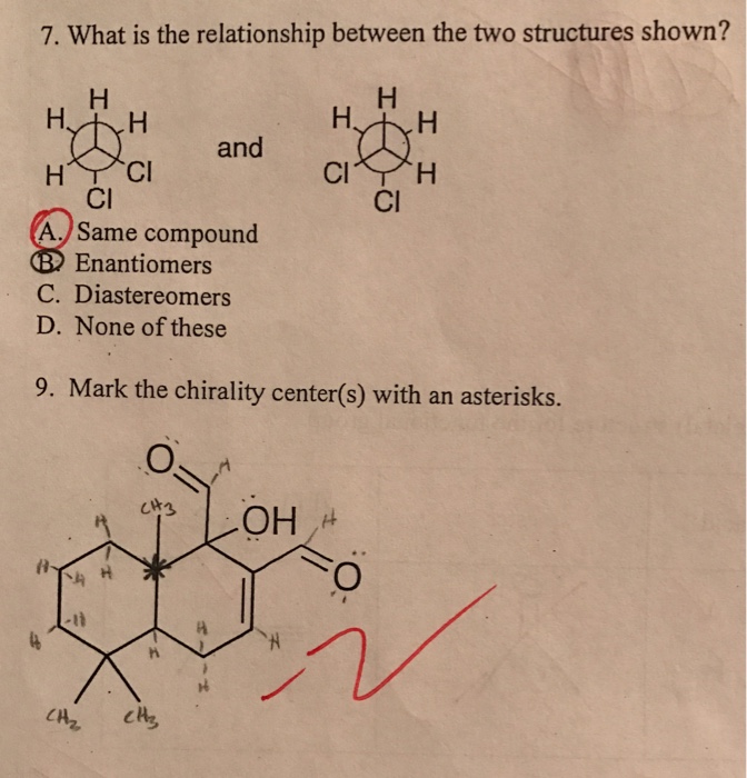 Solved What Is The Relationship Between The Two Structures