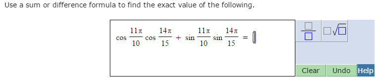 Solved Use A Sum Or Difference Formula To Find The Exact