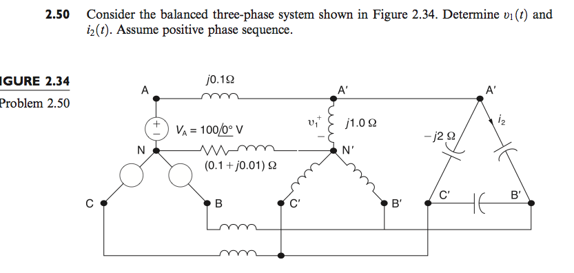 Solved Consider The Balanced Three Phase System Shown In