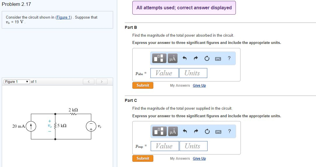 Solved Problem 217 Consider The Circuit Shown In Figure