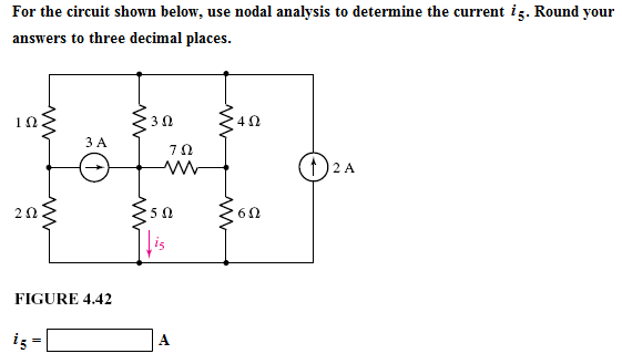 Solved For The Circuit Shown Below Use Nodal Analysis To