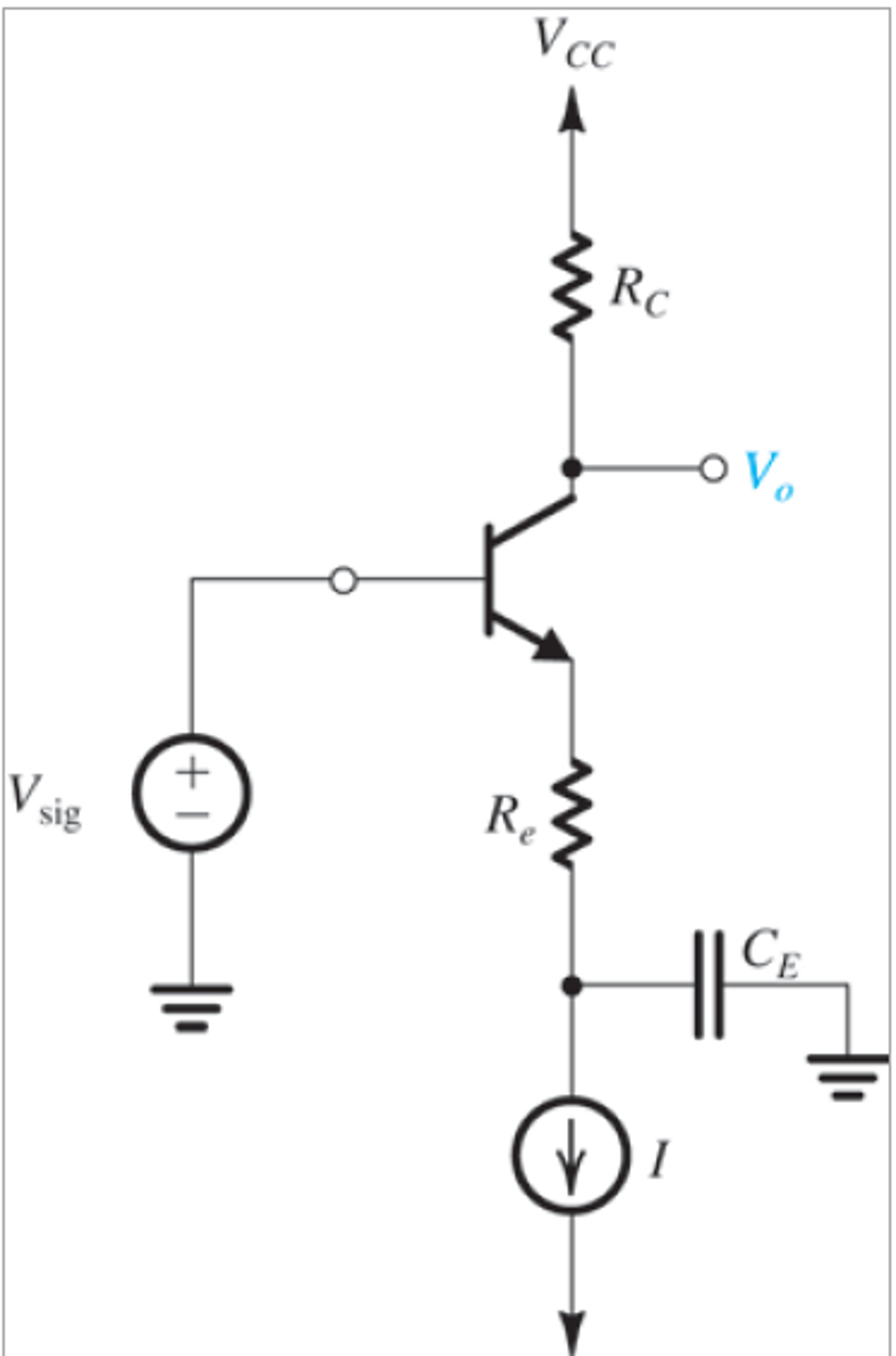 Solved The Bjt Common Emitter Amplifier Shown Below Includes