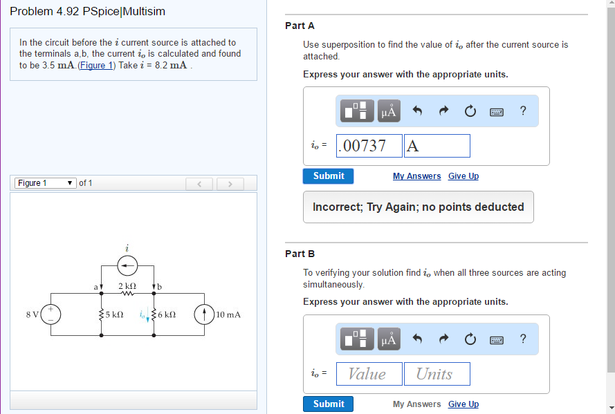 Solved In The Circuit Before The I Current Source