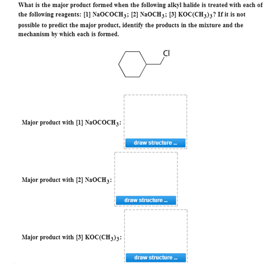 Solved What Is The Major Product Formed When The Following