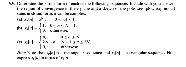 Solved 33 Determine The Z Transform Of Each Of The