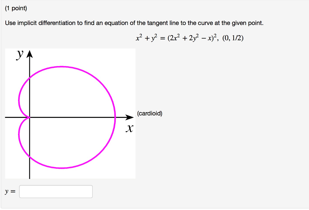 Solved Use Implicit Differentiation To Find An Equation Of