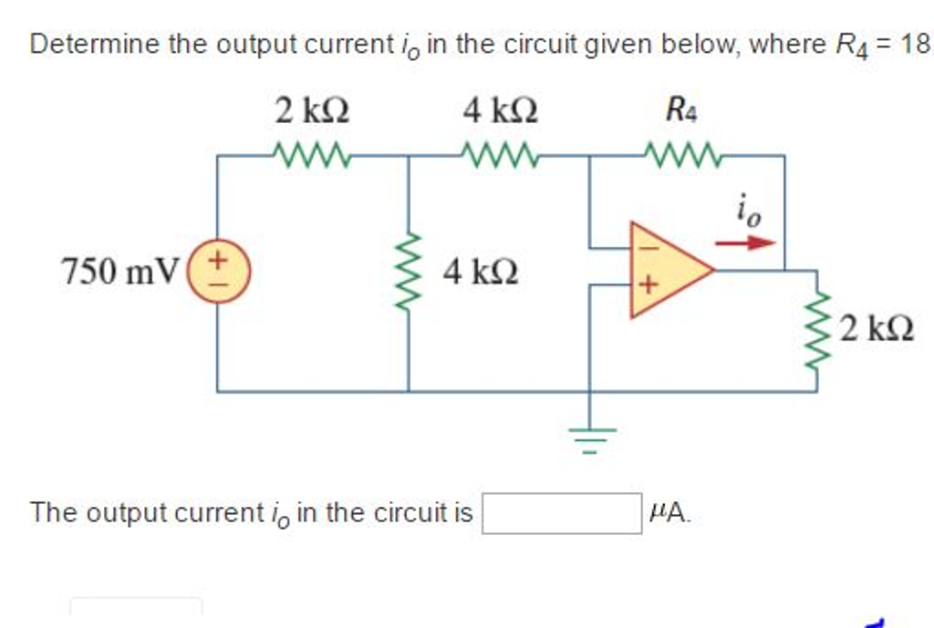 Solved Determine The Output Current Io In The Circuit Given