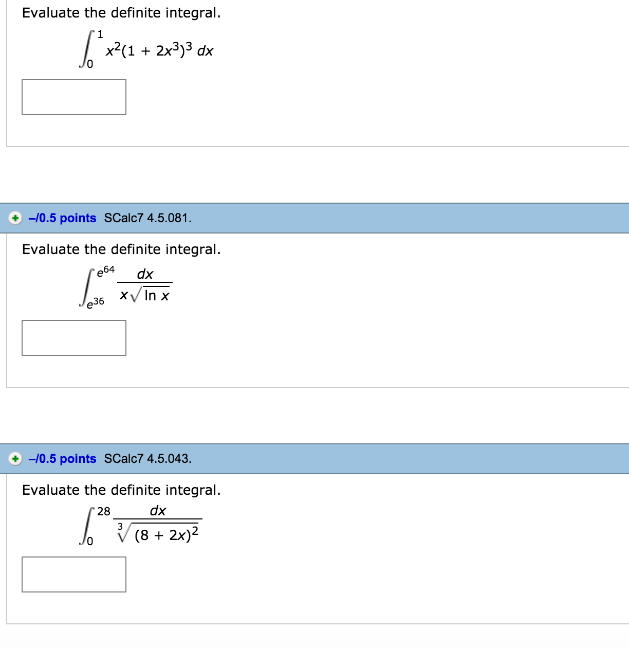 Solved Evaluate The Definite Integral Integral01 X2 1