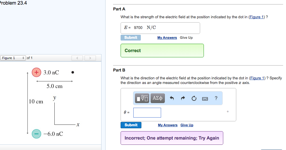 Solved What Is The Strength Of The Electric Field At The