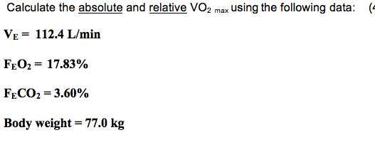 How To Work Out Vo2 Max Equation Arabic Blog