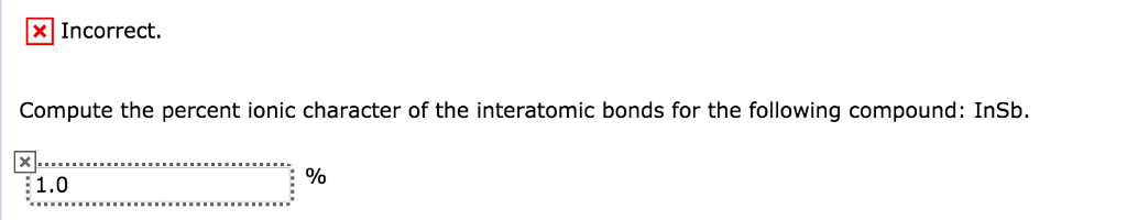 Compute The Percent Ionic Character Of The