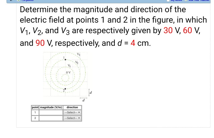 Solved Determine The Magnitude And Direction Of The Electric