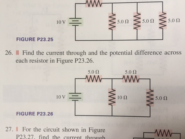 Solved Find The Current Through And The Potential Difference