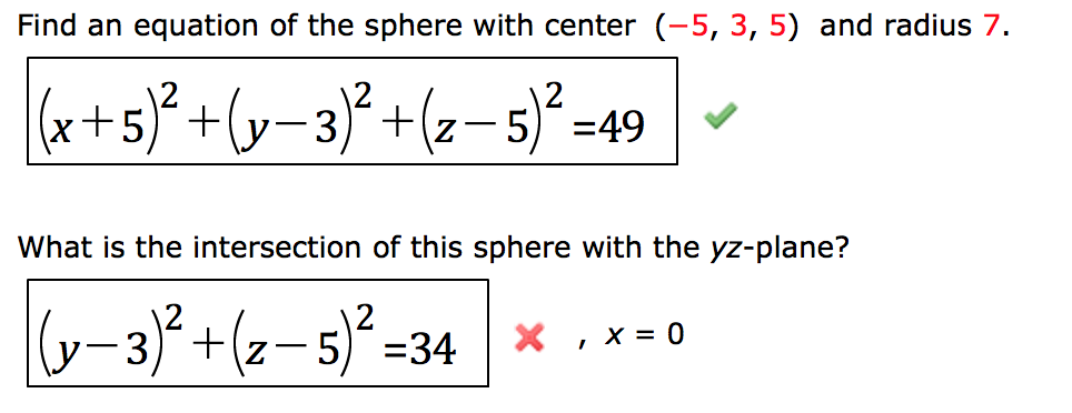 Equation Of A Sphere In 3d Cartesian Equation From Wolfram Mathworld